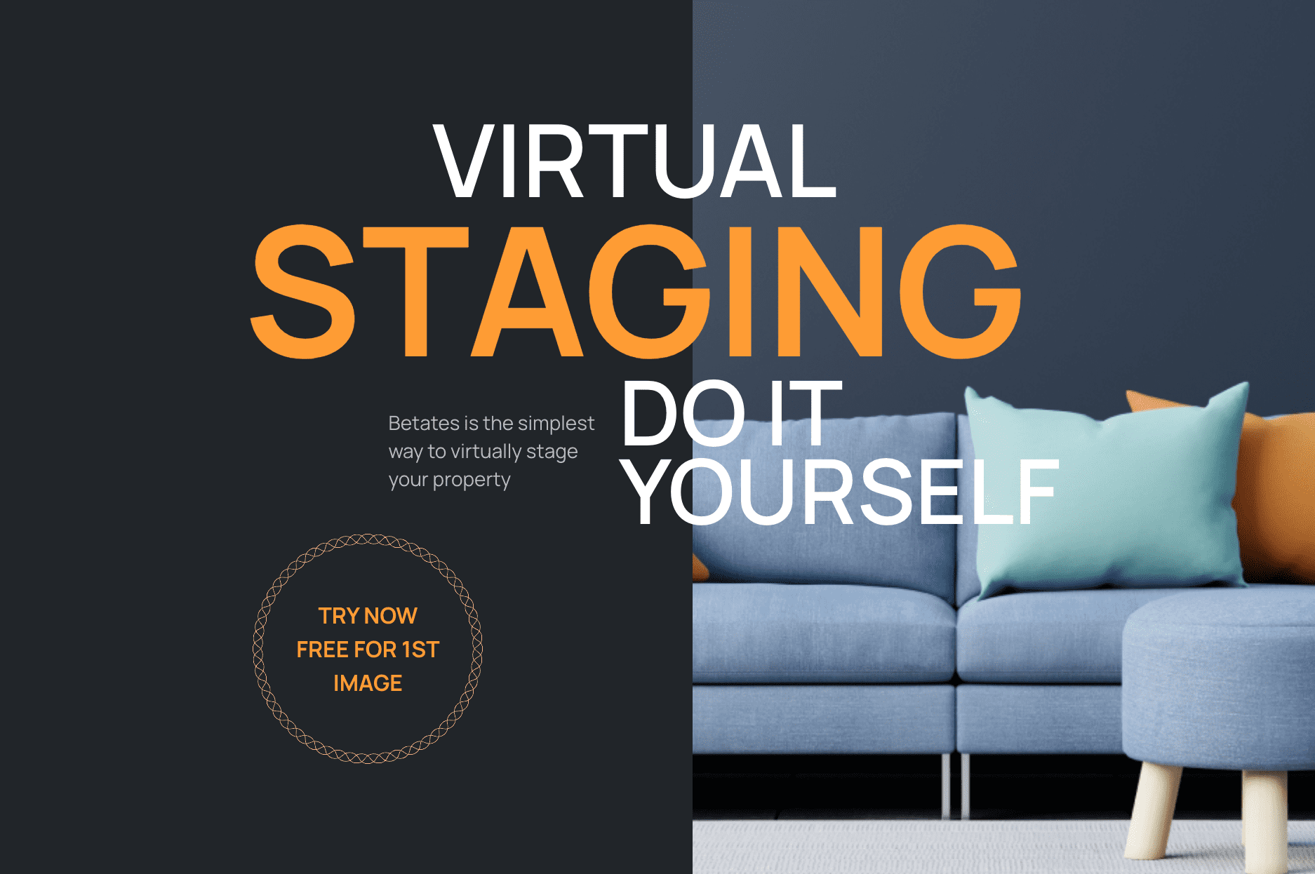 Virtual Staging At $5 Per Image | Online DIY Software | Betates